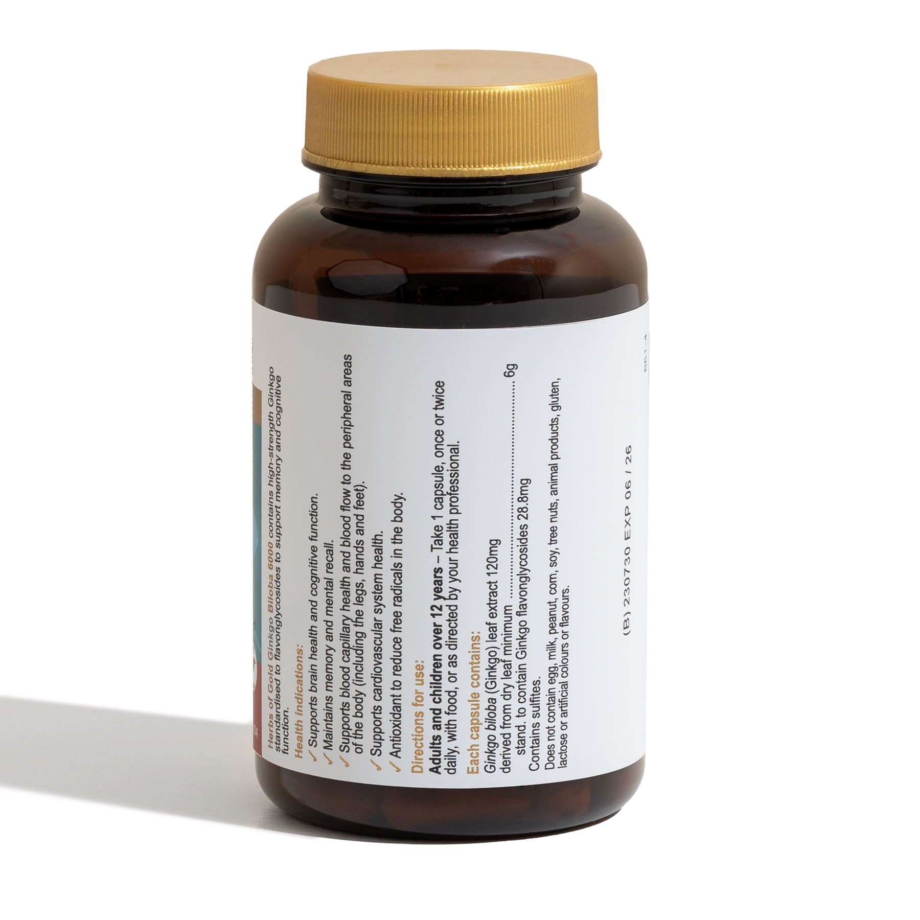 Ginkgo Biloba 6000 – Herbs of Gold