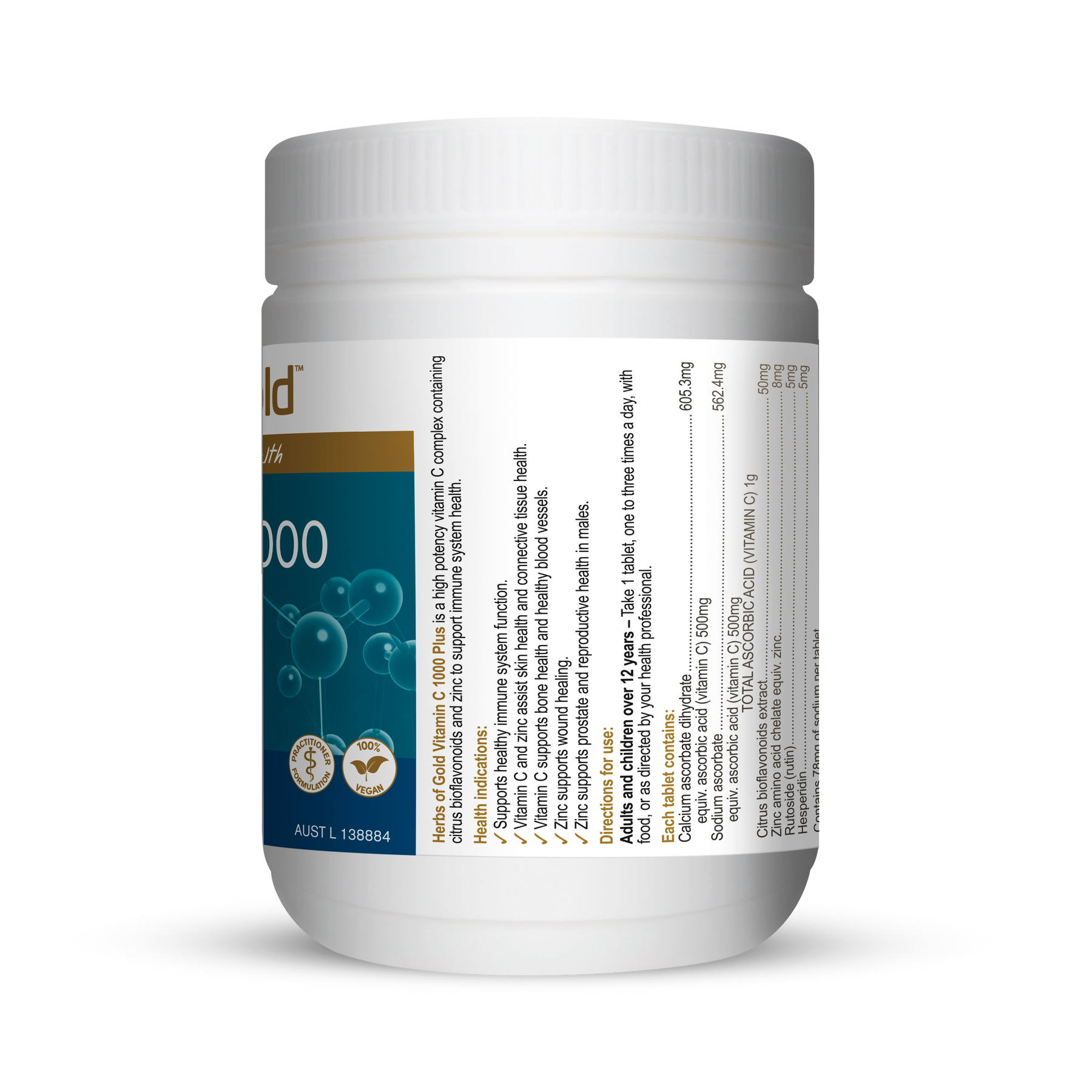 Vitamin C 1000 Plus – Herbs of Gold